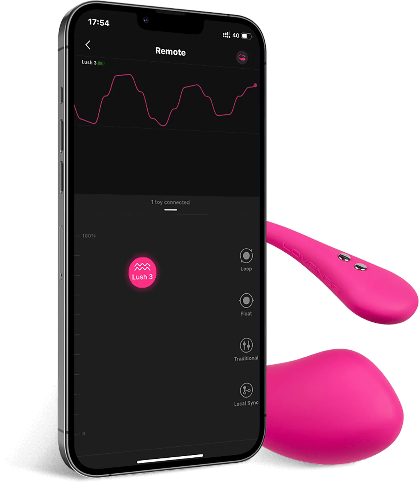 Lovense Lush 3 0 Sound Activated Camming Vibrator Pink Thatmood